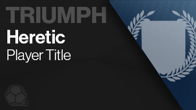 Heretic Title Boost – Complete the Episode Heresy Seal
